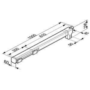 FAAC 412 SX - Left Hand Ram Operator (230v, 1.8m Max Per Leaf ...