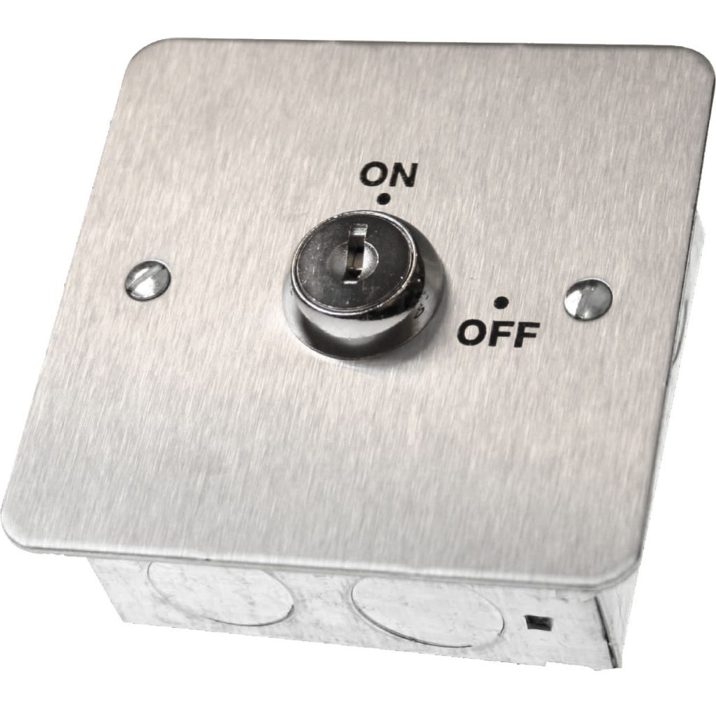 KS-001 Stainless Steel Keyswitch - EasyGates.co.uk