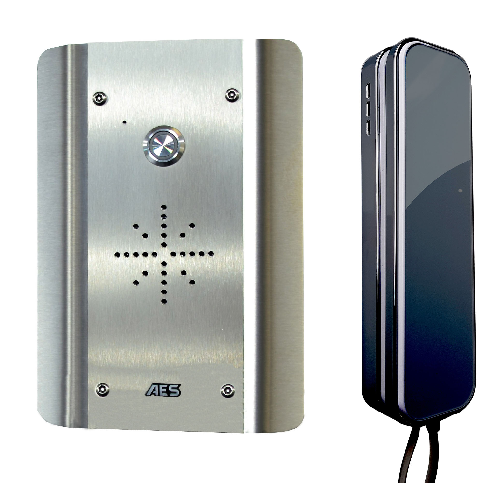 AES SLIM Series Hard Wired Audio Intercom System - EasyGates.co.uk