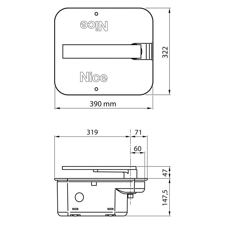 Nice M-FAB 3024 Hi-Speed Gate Kit - EasyGates.co.uk