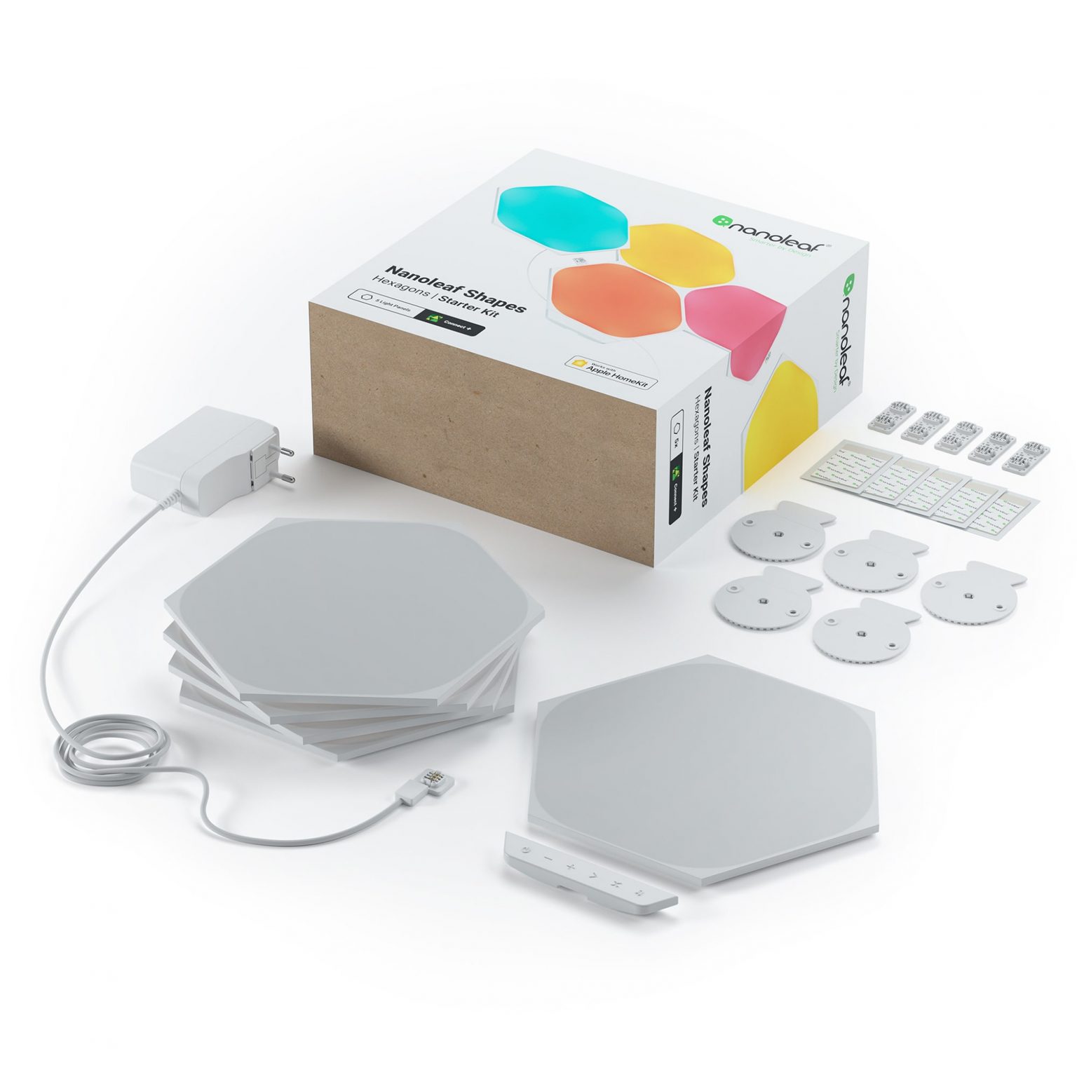 Nanoleaf Shapes - Hexagons Kit – 5PK - EasyGates.co.uk