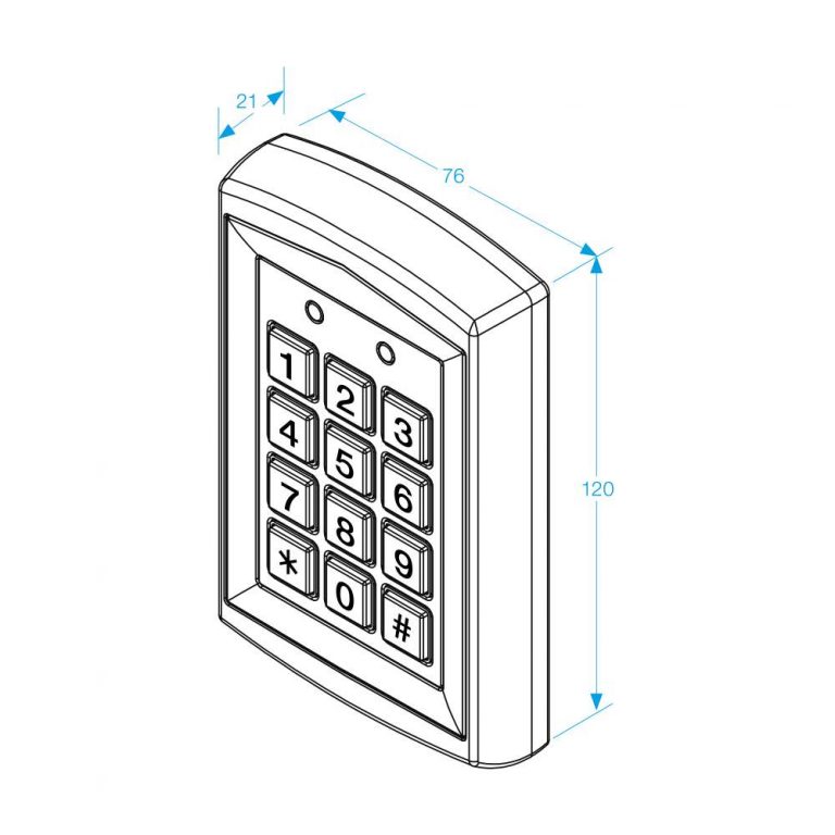 GEM DG800 Combined Proximity And Keypad Access - EasyGates.co.uk