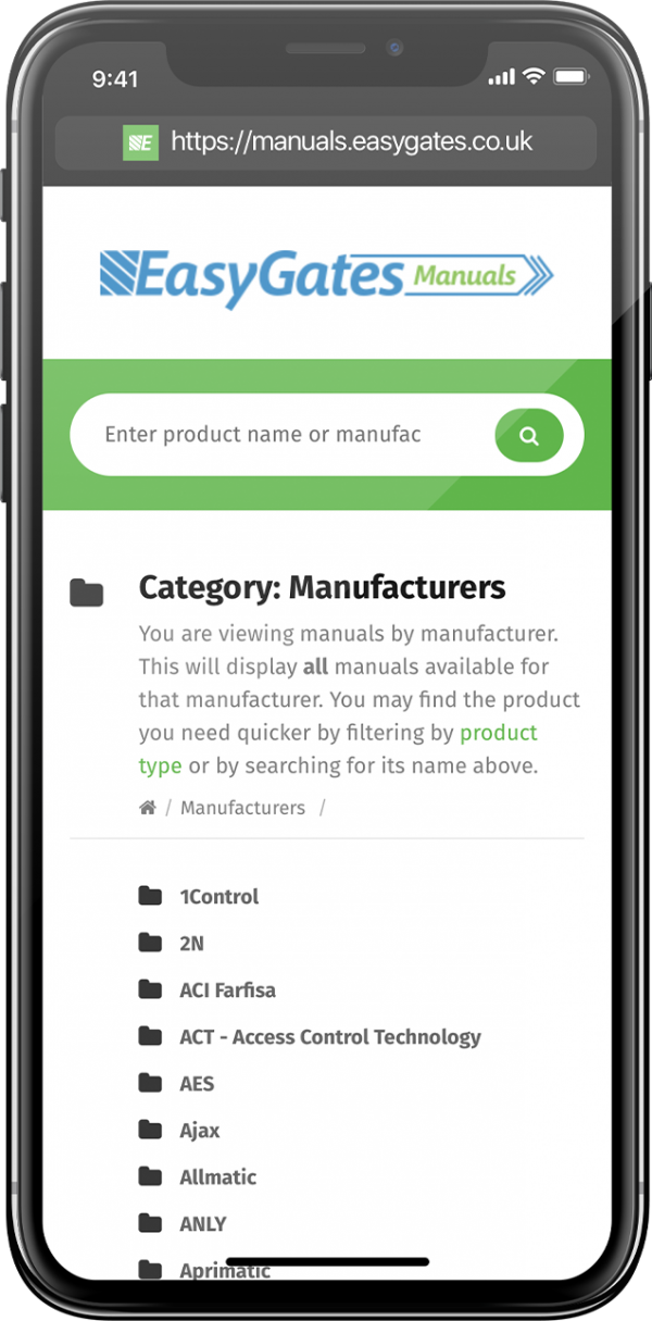 Free access to EasyGates Manuals - EasyGates.co.uk
