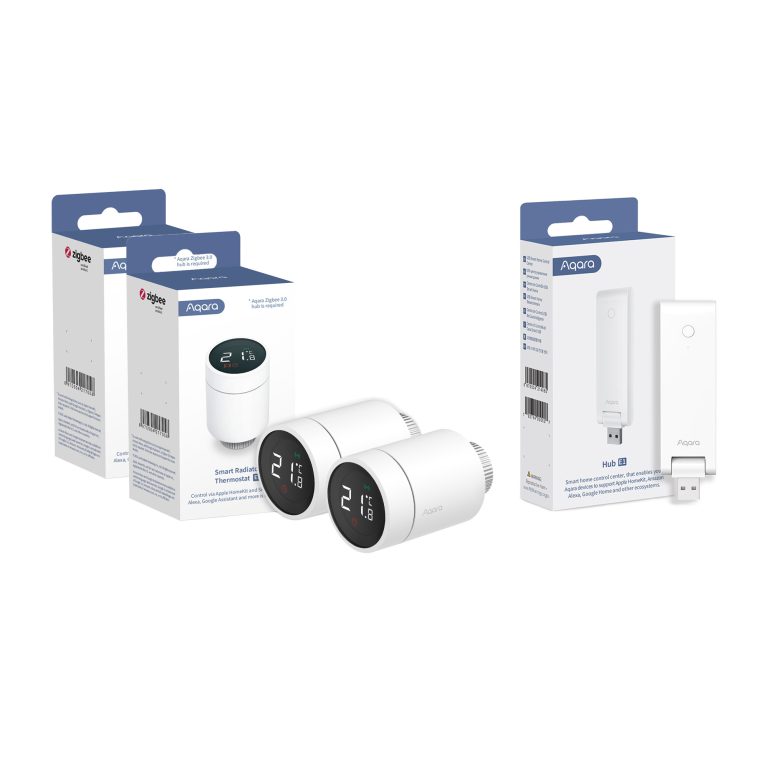 Aqara Smart Radiator Thermostat E1 (Pair) with Hub E1 Starter Kit ...