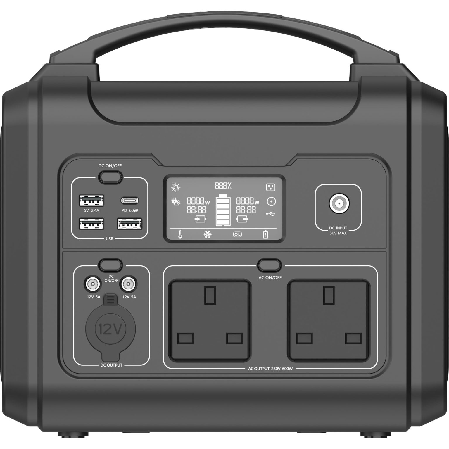 EZVIZ PS600 Portable Power Station - EasyGates.co.uk